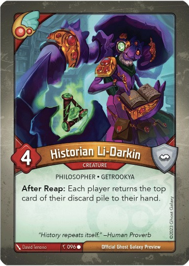 Historian Li-Darkin - Archon Arcana - The KeyForge Wiki