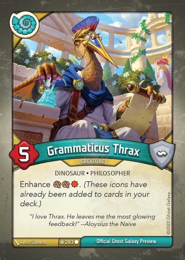 Grammaticus Thrax - Archon Arcana - The KeyForge Wiki