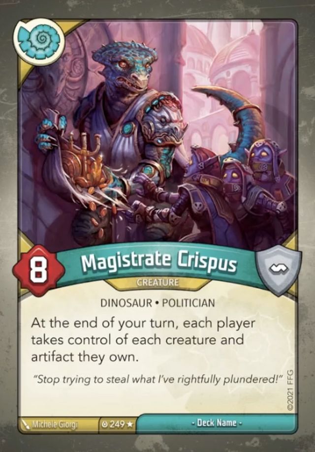 Magistrate Crispus - Archon Arcana - The KeyForge Wiki