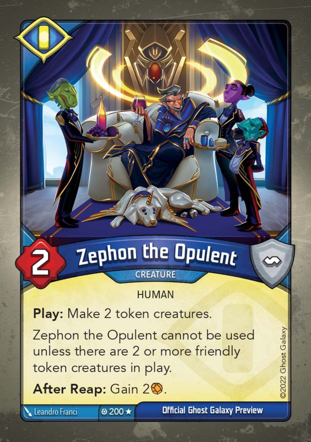 Zephon the Opulent - Archon Arcana - The KeyForge Wiki